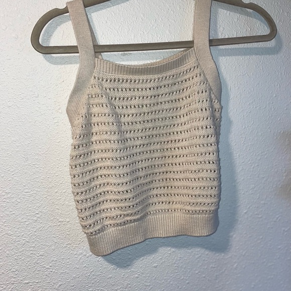 Universal Thread | Tops | Universal Thread Cream Ribbed Cropped Tank ...